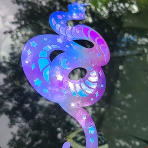 Galaxy Snake Vinyl Decal | Holographic Sticker for Outdoor, Indoor ...