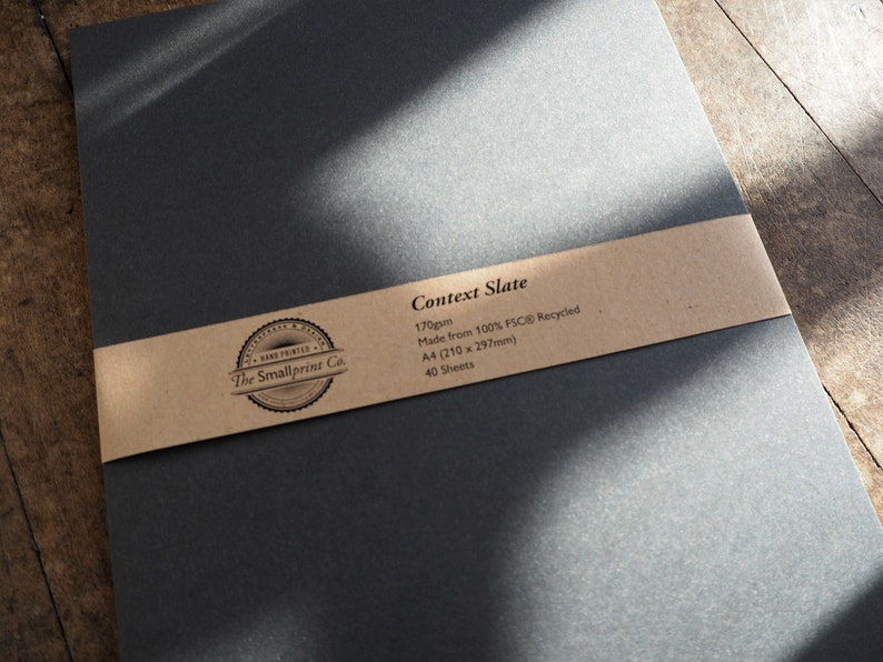 A5 / A4 Slate Grey / Black Plain Paper Packs (170gsm) for Bookbinding ...