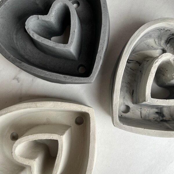 Concrete Heart - Etsy