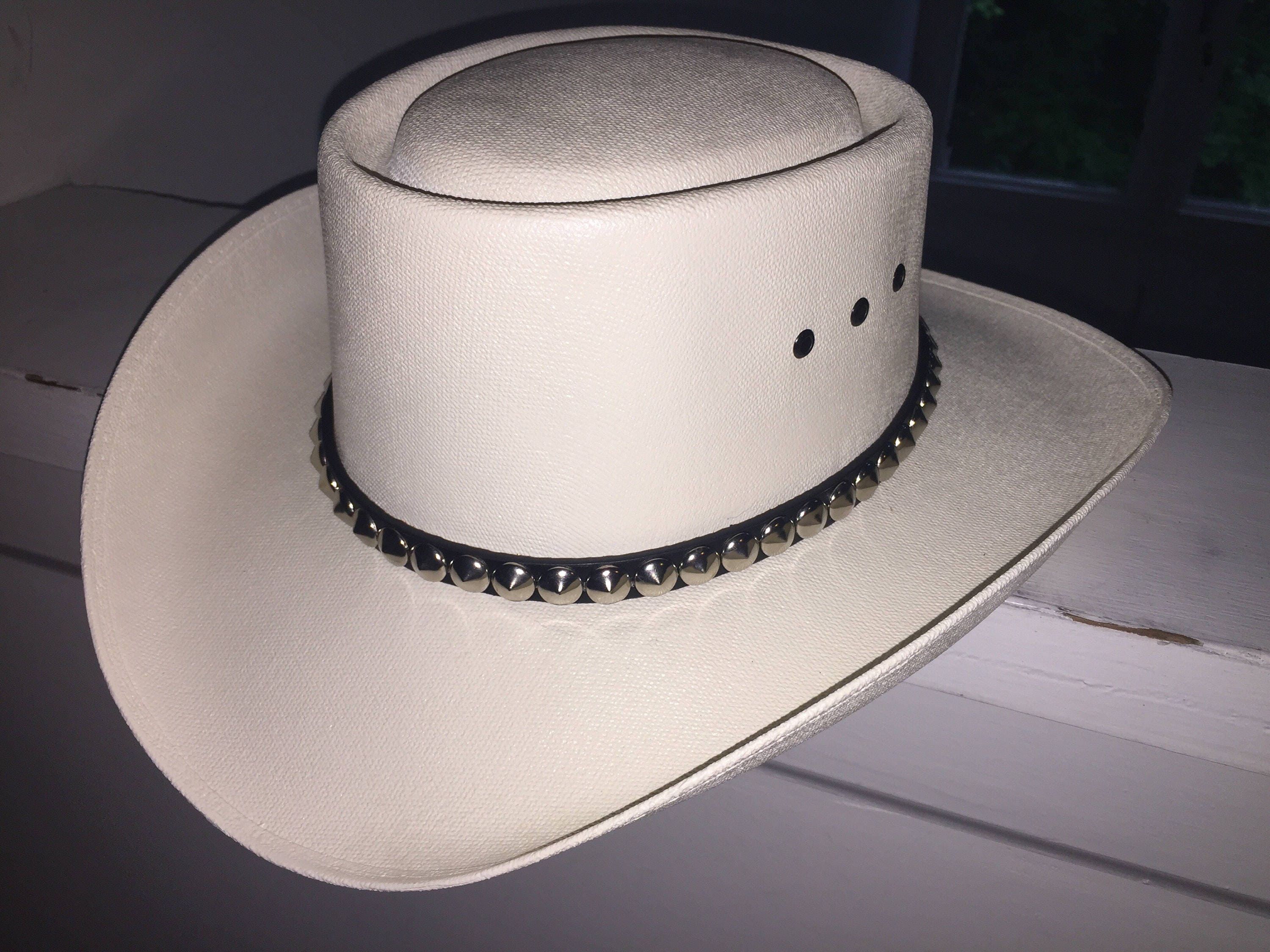 Buy DJANGO Silver Studdedgambler Straw Western Cowgirl/cowboy Hat ...