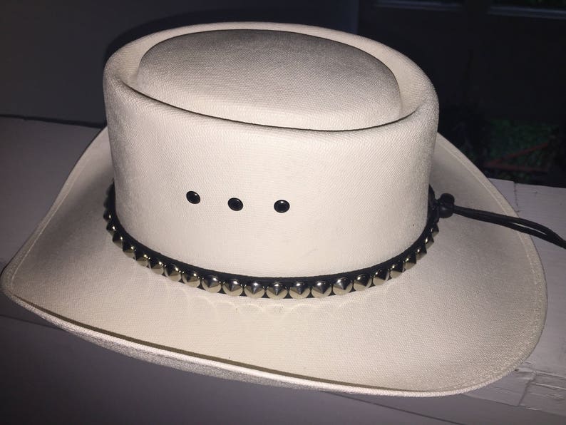 DJANGO Silver Studdedgambler Straw Western Cowgirl/cowboy Hat Natband ...