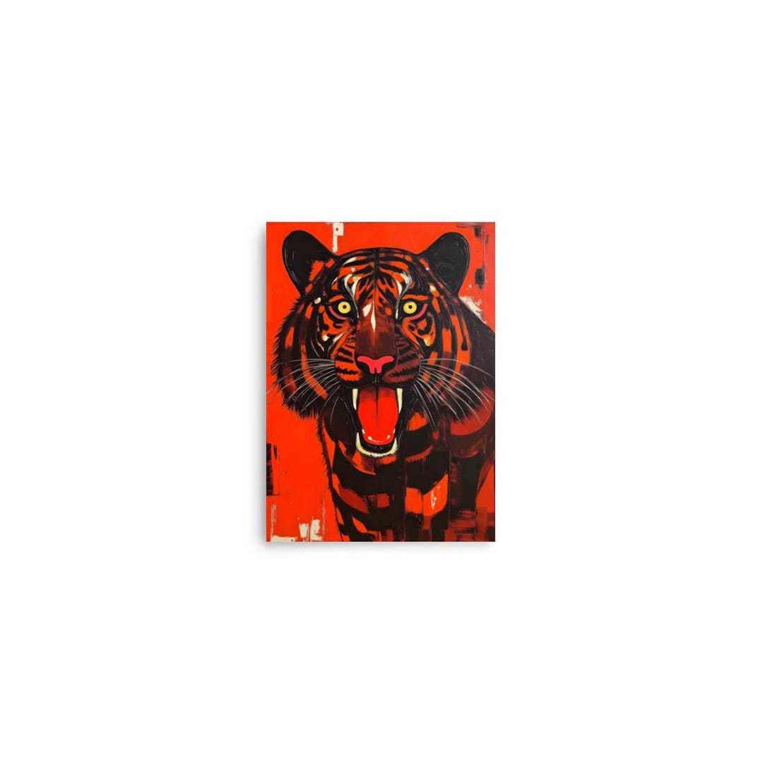 Red Tiger Poster - Etsy