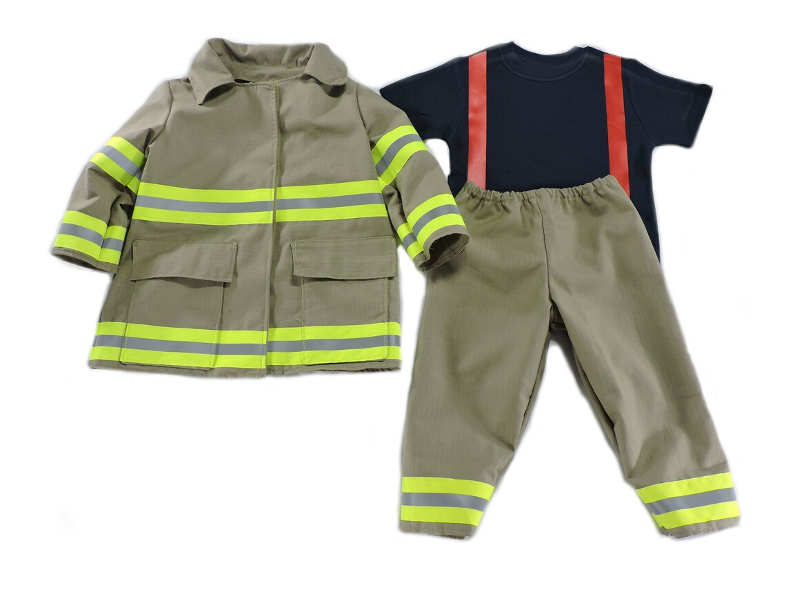 Firefighter Toddler Outfit, Jacket, Option Personalize Shirt ...