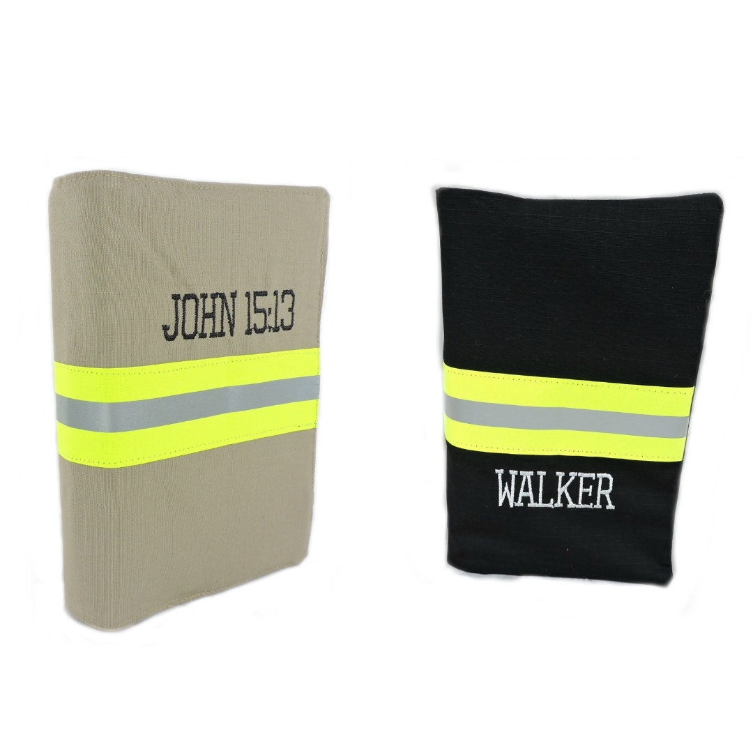 Personalized Firefighter Bible Cover, Christian Baptism Gift - Etsy