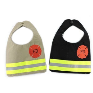 Firefighter Baby Bib, Personalized Baby Shower Gift - Etsy