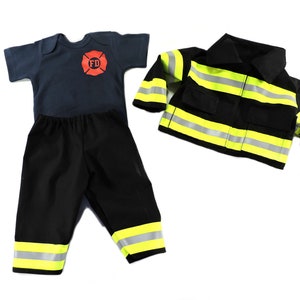 Firefighter Baby or Toddler Boy Outfit and Jacket, Firefighter ...
