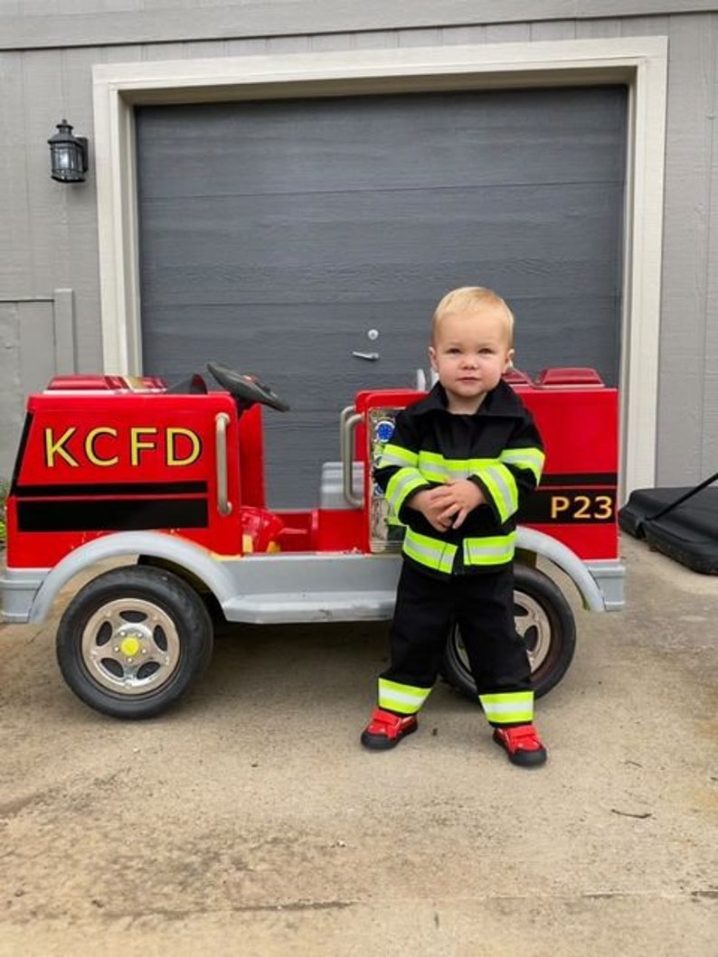 Firefighter Toddler Outfit, Jacket, Option Personalize Shirt ...