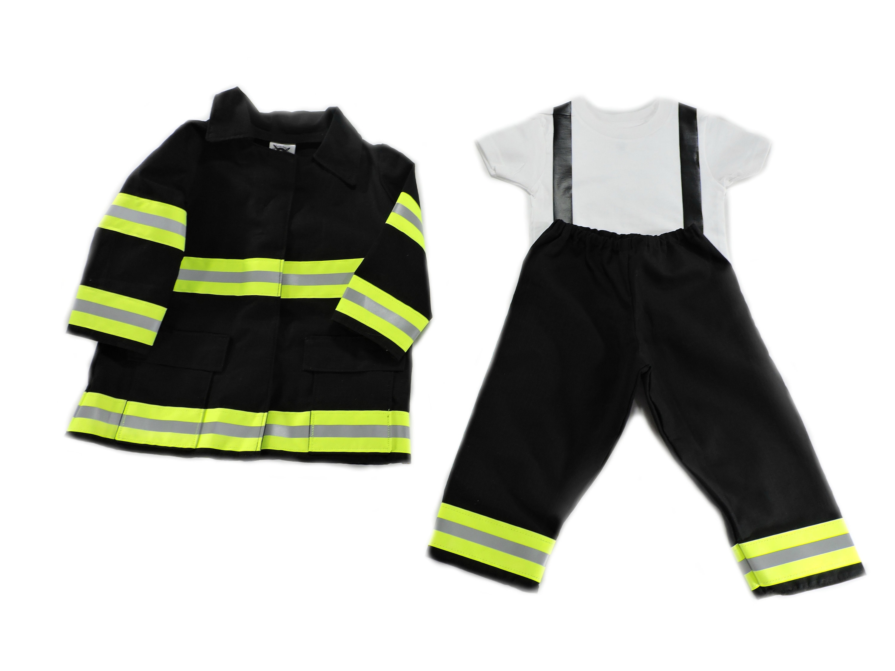 Firefighter Toddler Boy Outfit with Jacket Option to | Etsy