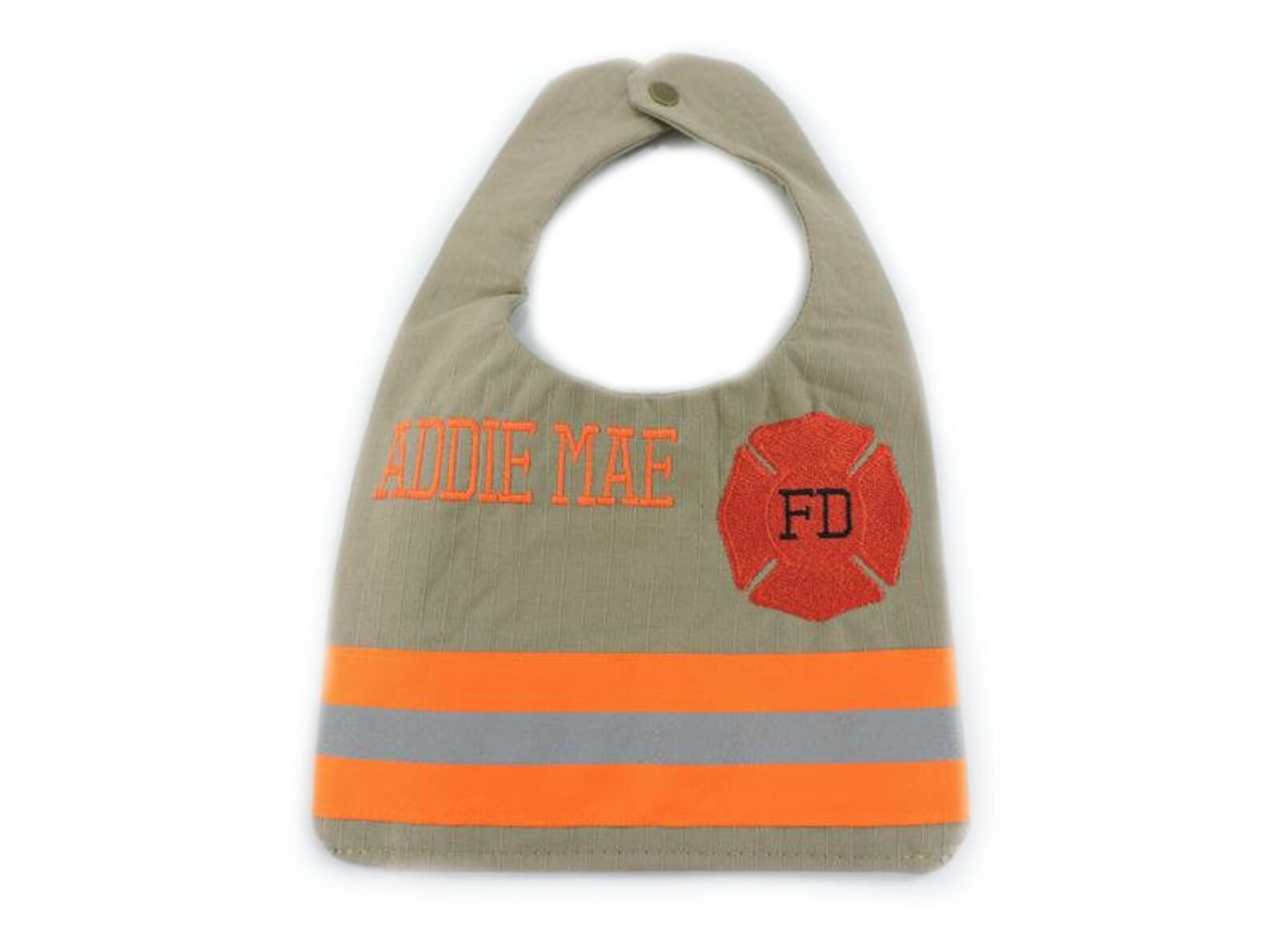 Firefighter Baby Bib, Future Firefighter New Baby Shower Gift, Bunker ...