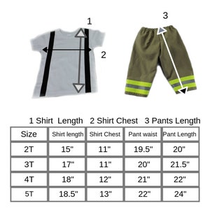 Firefighter Toddler Boy Outfit With Jacket, Option to Personalize the ...