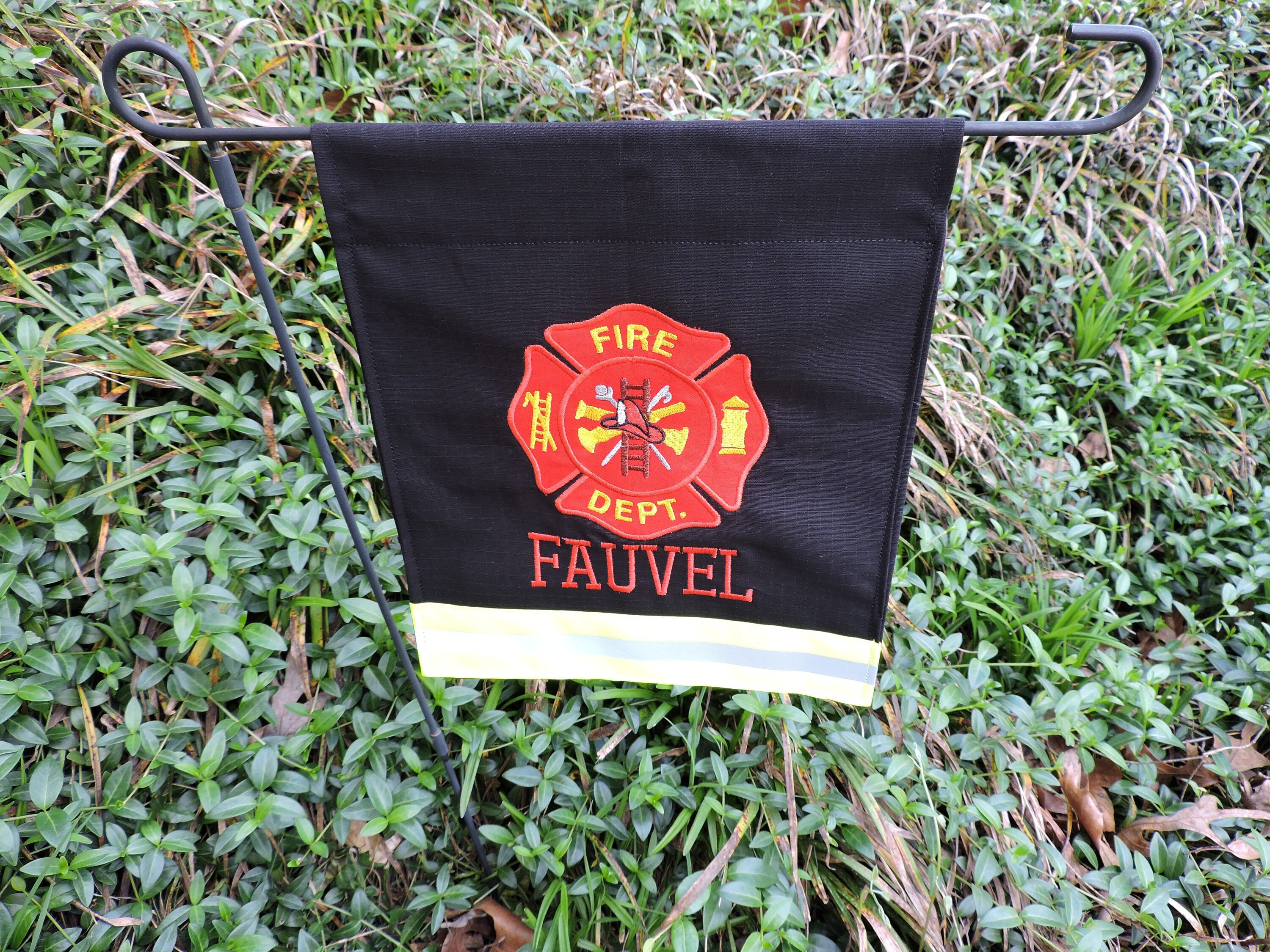 Personalized Firefighter Garden Flag Fireman Gift For Him | Etsy
