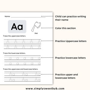 PRINTABLE Firefighter Theme Alphabet Tracing, Coloring Page, Pre- K ...