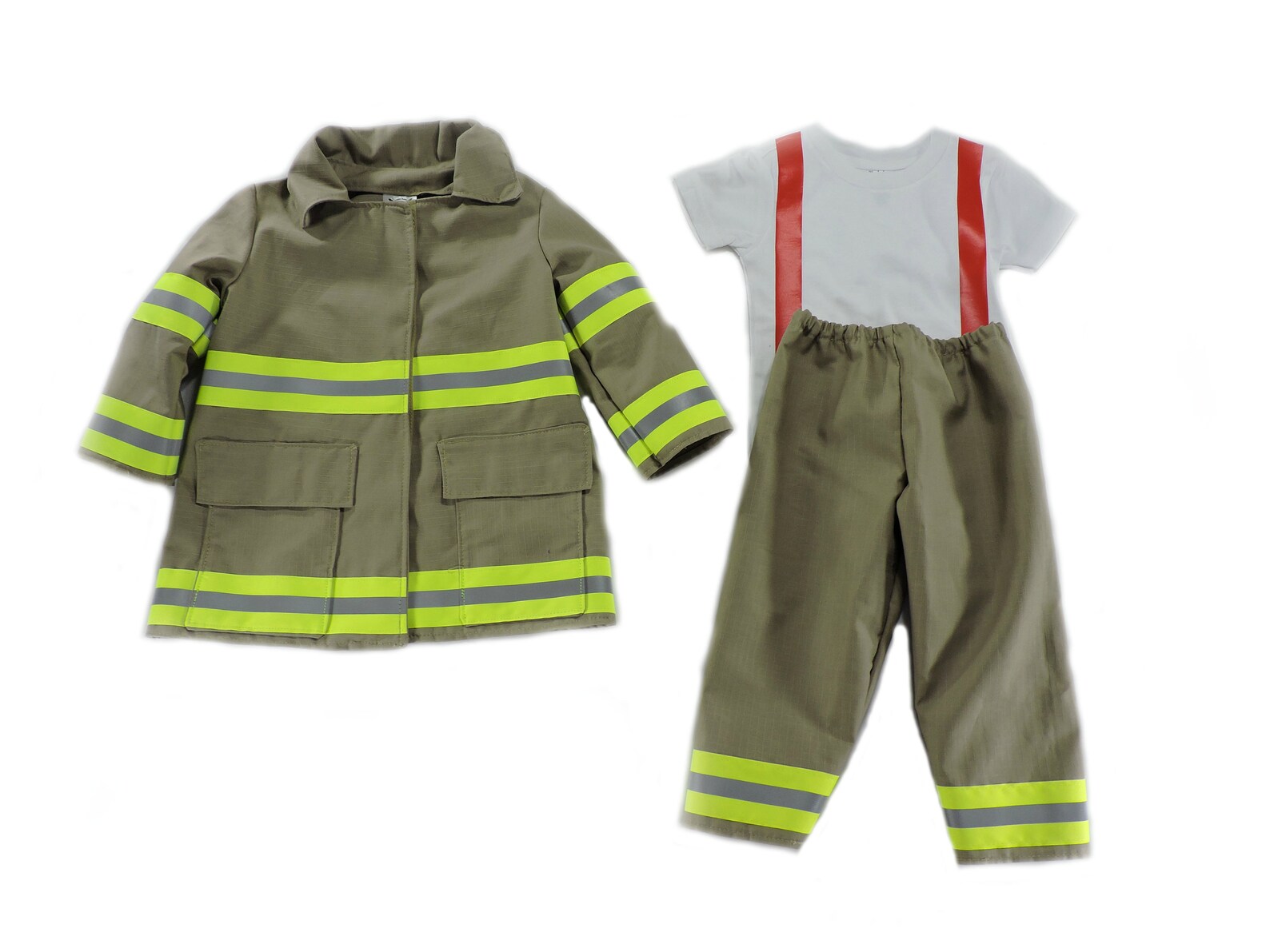 Firefighter Toddler Boy Outfit and Jacket Option to | Etsy