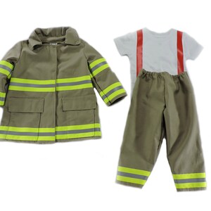Firefighter Toddler Boy Outfit and Jacket, Option to Personalize the ...