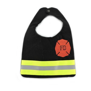 Firefighter Baby Bib, Personalized Baby Shower Gift - Etsy