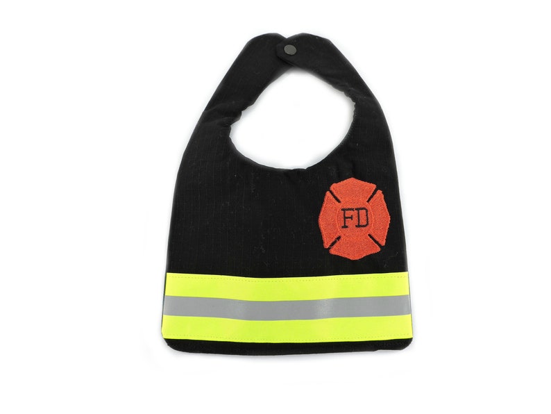 Firefighter Baby Bib, Future Firefighter New Baby Shower Gift, Bunker ...