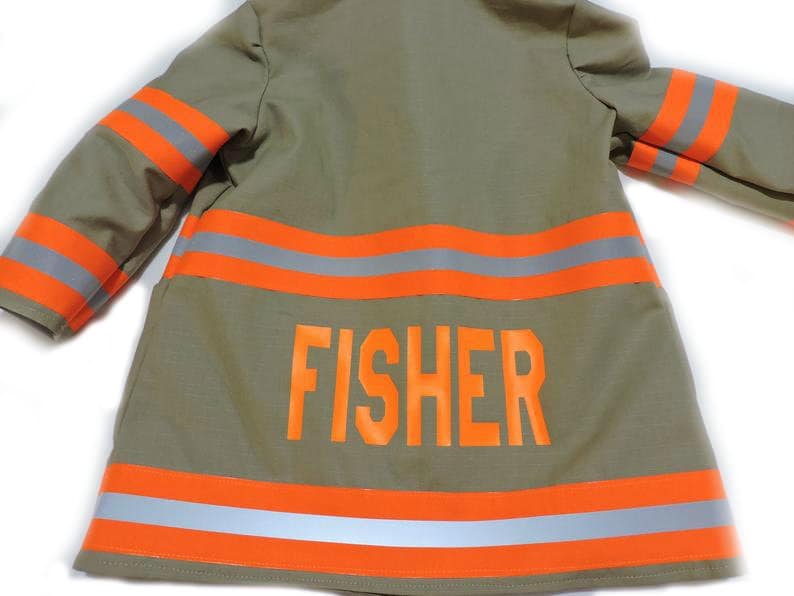 Firefighter Toddler Jacket Firefighter Halloween Costume - Etsy