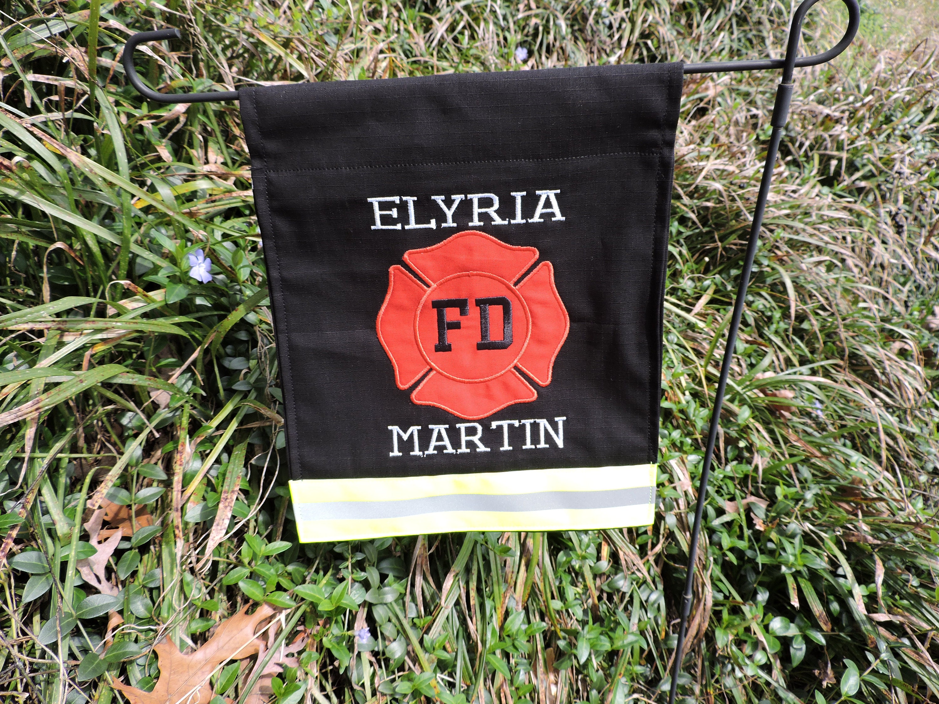 Personalized Firefighter Garden Flag, Fireman Gift - Etsy