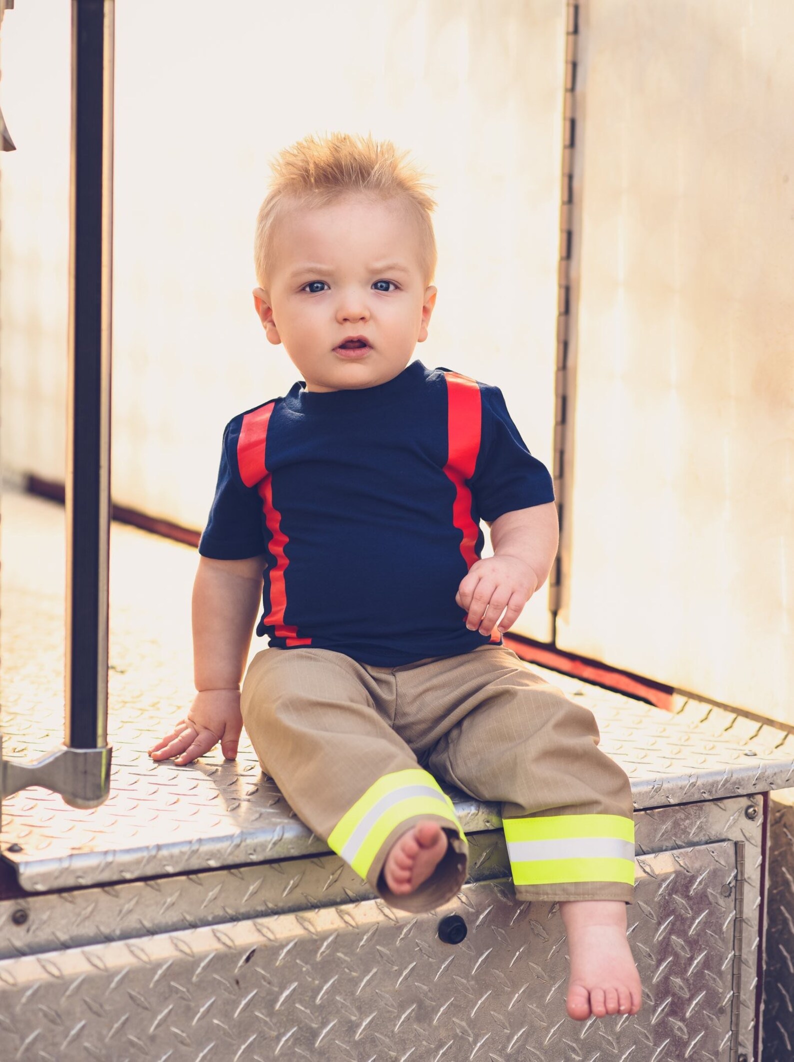 Firefighter Baby Boy Outfit and Jacket Option Personalize - Etsy