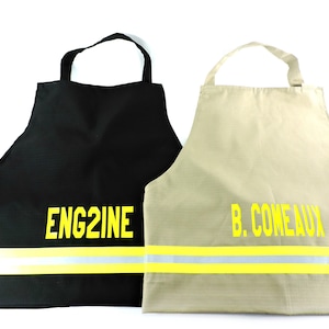Personalized Firefighter Apron, Sizes Regular or Large, Grill Apron ...
