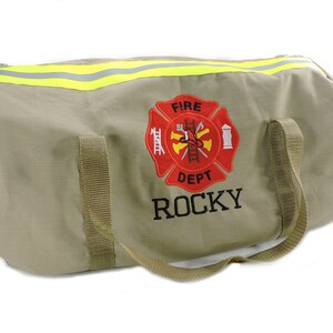 Firefighter Overnight Duffel Bag, Personalized Firefighter Gift for Him ...