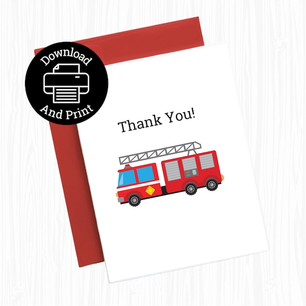Fireman Thank You - Etsy