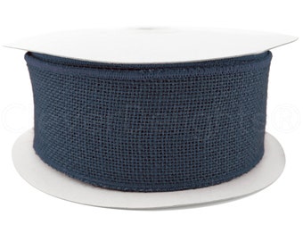 Blue Burlap Ribbon | Etsy