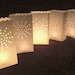 50 Luminary Bags White Sunburst Design Wedding, Reception, Party, and ...