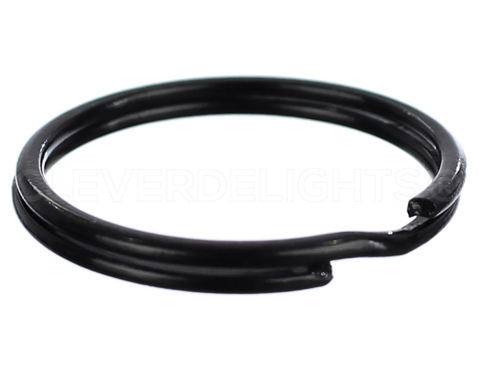 100 Pack - 1" Key Rings - Dark Black Color - 25mm Split Key Ring ...