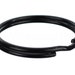 100 Pack - 1" Key Rings - Dark Black Color - 25mm Split Key Ring ...