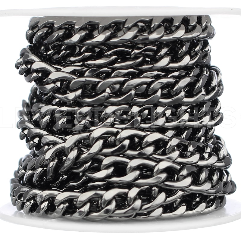 Men Chunky Chain Gunmetal - Etsy