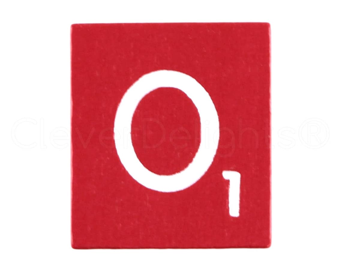 100 Wood Letter Tiles Red Color 1 Complete 100 Piece Set | Etsy