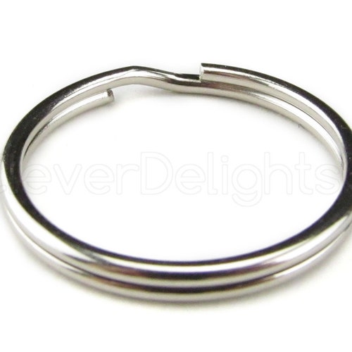 100 Pack 1 Key Rings 25mm Split Key Ring Strong - Etsy