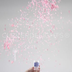 100 Pack - Pink Confetti Poppers - Gender Reveal Party - Wedding Baby ...