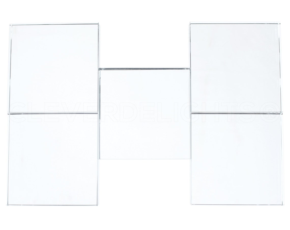 3 Square Glass Tile Clear Transparent Tiles Solid - Etsy