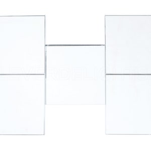 3" Square Glass Tile - Clear Transparent Tiles - Solid Glass Tiles - 5/ ...