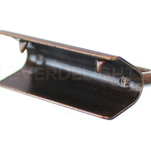 25 Sets - 1.25" Key Fob Hardware With Key Rings - Antique Copper Color ...