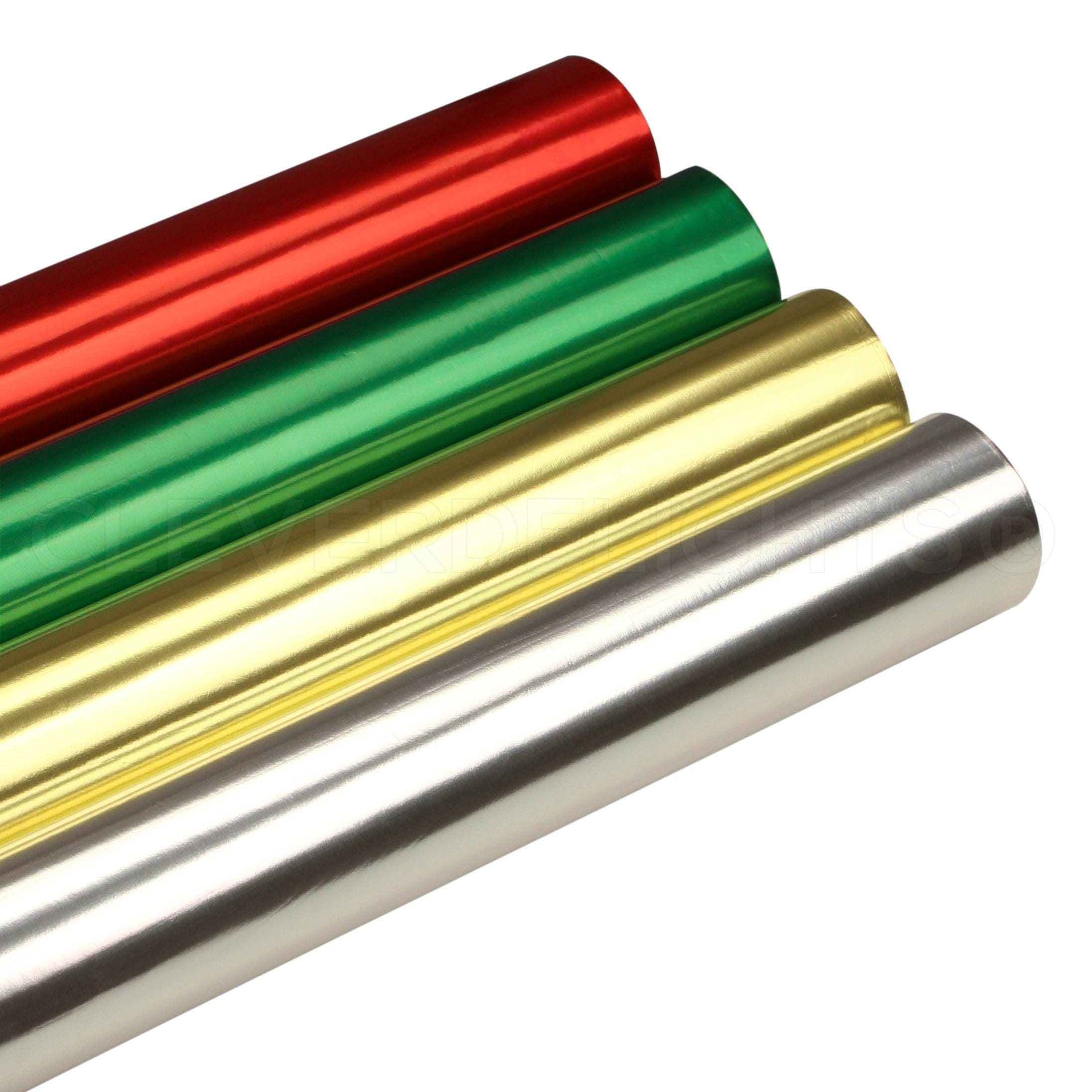 4 JUMBO Rolls - Metallic Wrapping Paper - 30" X 25ft - 62.5 Sq Ft per ...