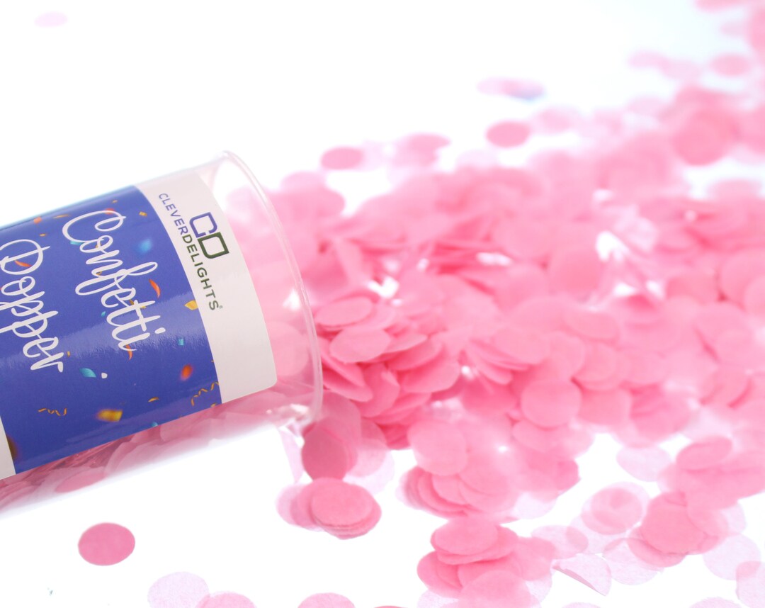 10 Pack Pink Confetti Poppers Gender Reveal Party Wedding Baby Shower ...