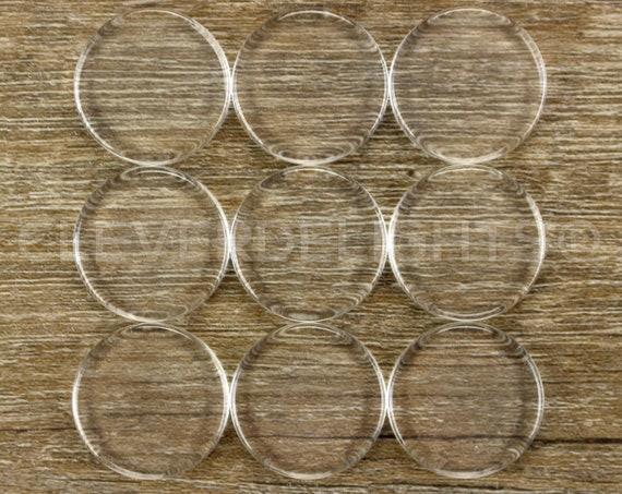 50 Pack 1 Round Glass Tiles Flat on Both Sides - Etsy