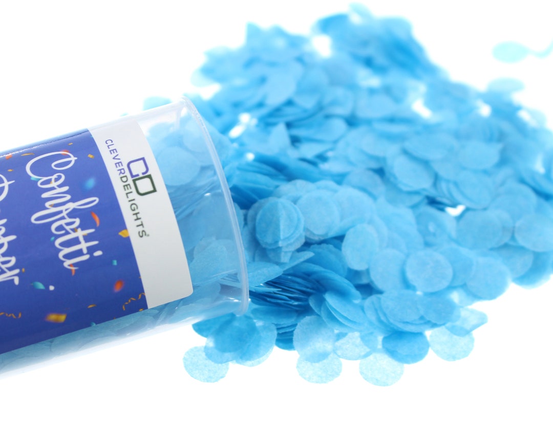 4 Pack - Blue Confetti Poppers - Gender Reveal Party - Wedding Baby ...