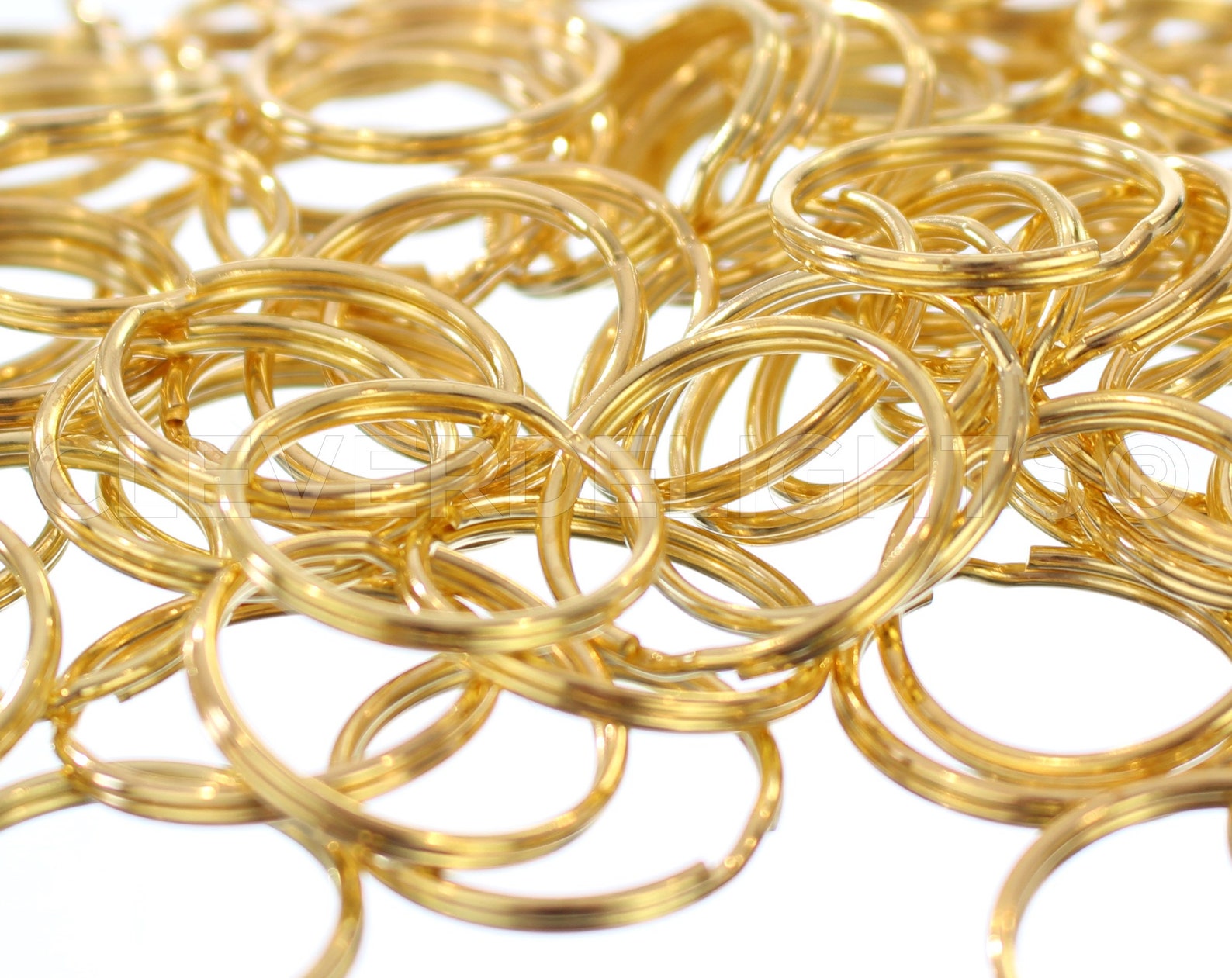 50 Pack 1 Key Rings Gold Color 25mm Split Key Ring | Etsy