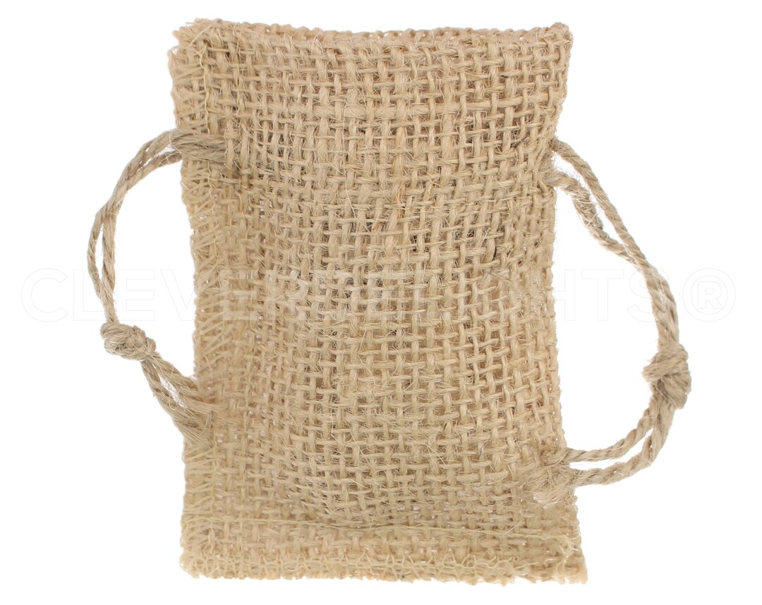 50 Pack 2 X 3 Burlap Bags Natural Rustic Burlap Bags With Natural Jute ...