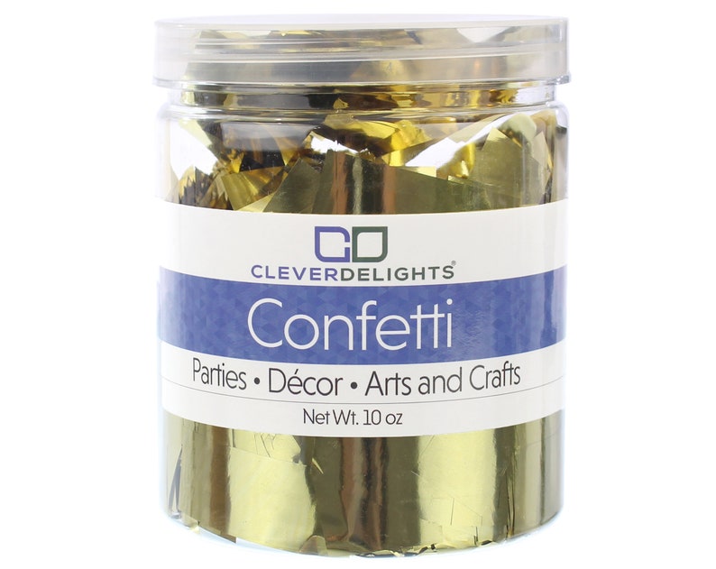 Bulk 2 Rectangle Confetti Metallic Gold Color 10oz - Etsy