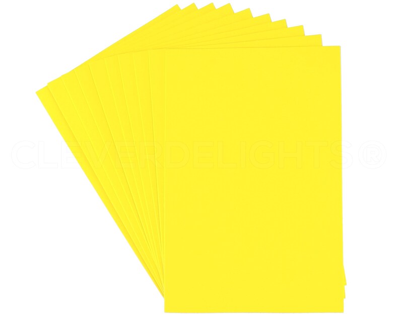 10 Pk 8 X 12 Foam Sheets Yellow Self - Etsy