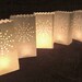 10 Luminary Bags White Sunburst Design Wedding, Reception, Party, and ...