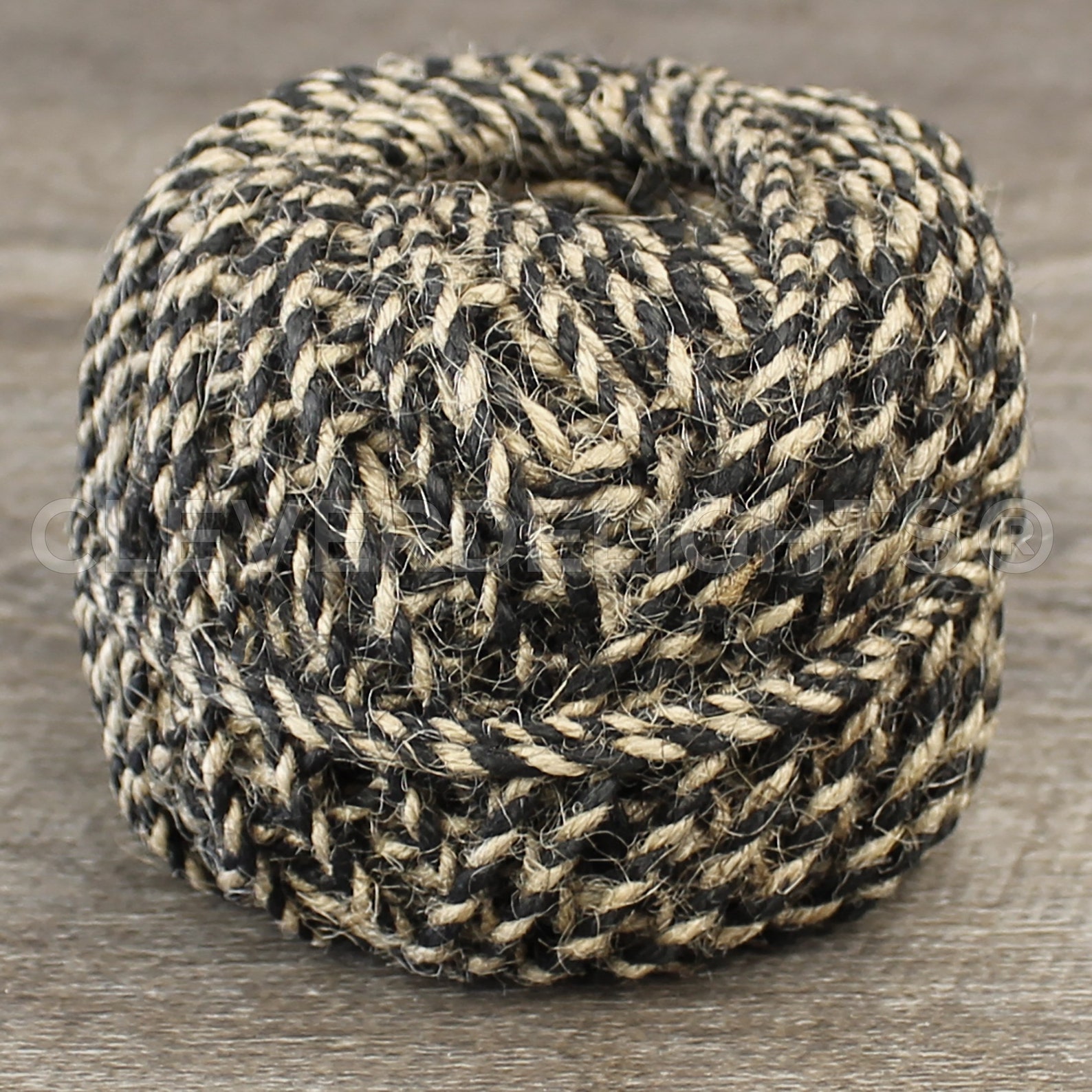 50 Yds Black / Natural Twisted Jute Twine 3mm Premium - Etsy