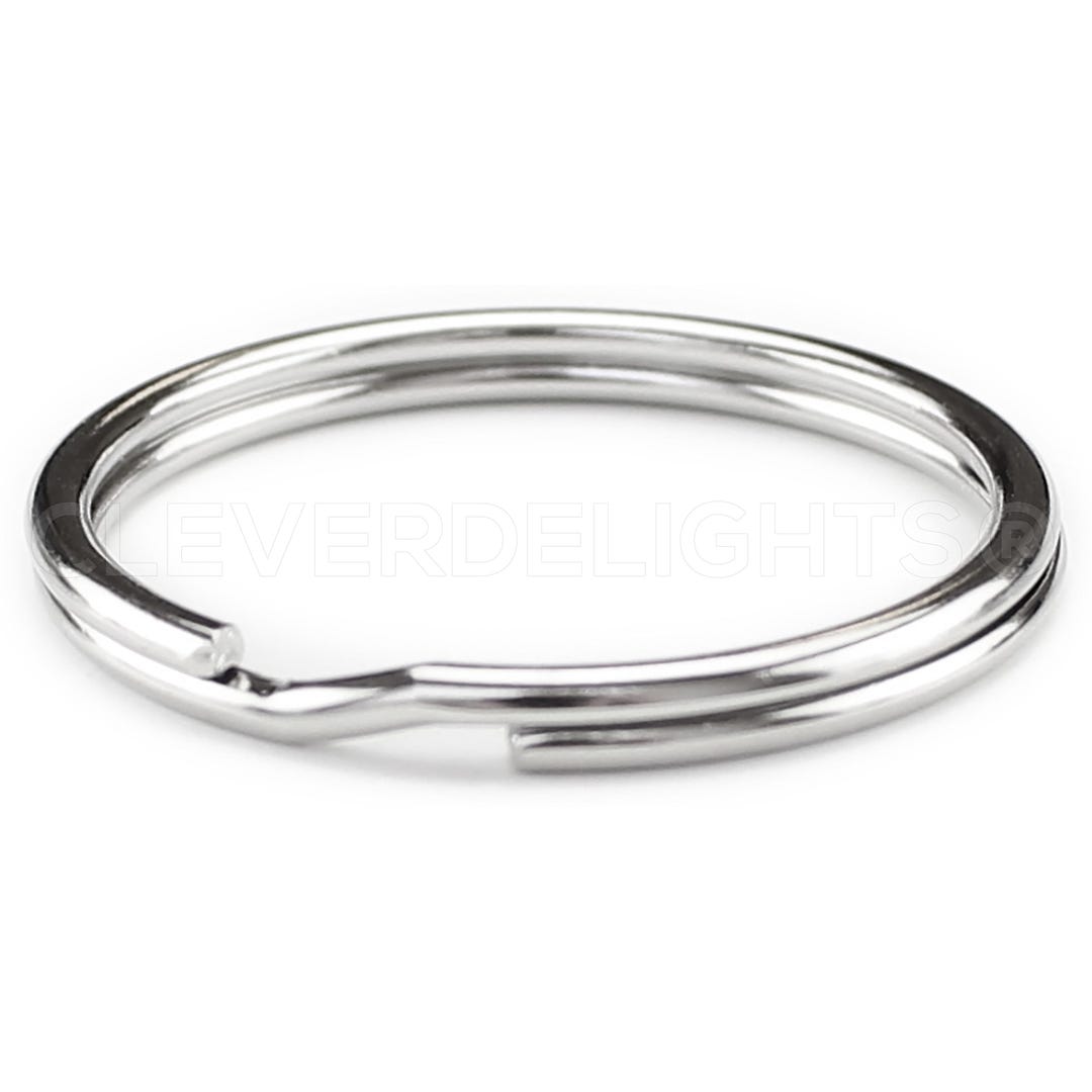 250 Pack - 1 3/16" Key Rings - 30mm Split Key Ring - Strong Key Chain ...