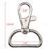 25 Pk - 1" D-ring Swivel Lobster Clasps - Silver Color - for 1 Inch ...