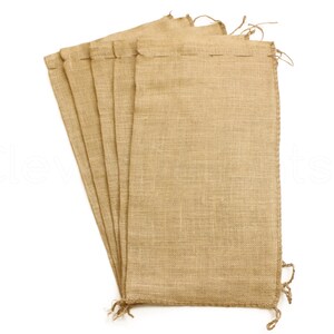 6 Pack 14x26 Large Burlap Bags Natural Rustic Burlap Bags | Etsy